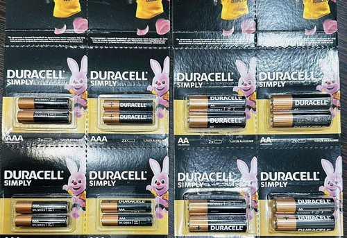 Батарейки duracell 12 штучные без гравир. оптом