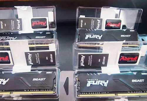 Kingston fury beast RGB DDR4 dimm 64 гб 3600MHz