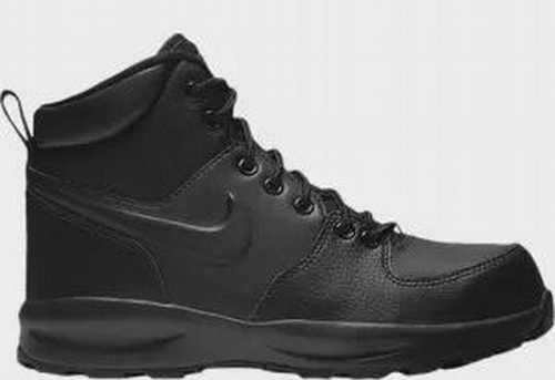 Ботинки Nike Manoa Leather GS 'Triple Black', черн