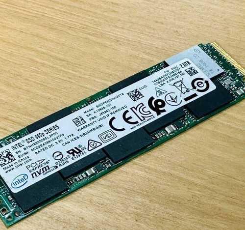 SSD накопитель Intel 660P ssdpeknw020T8X1 2тб, M.2