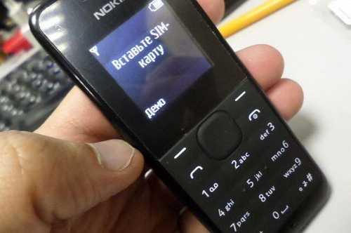 Nokia 105 в новом корпусе с англ клавиатурой