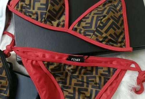 Купальник женский Fendi красный