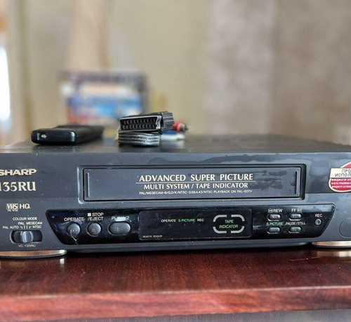Видеомагнитофон sharp 135RU и 26 видеокассет