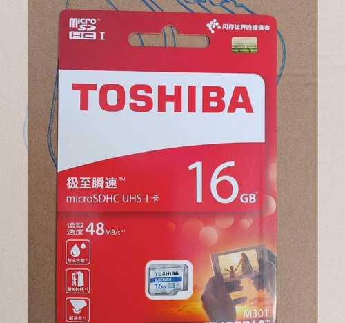 Карта памяти Toshiba MicroSD 16gb