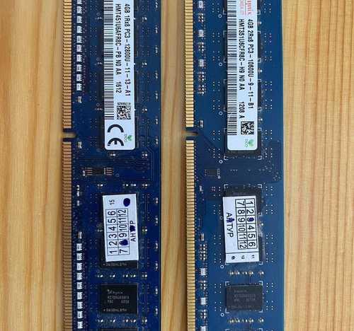 Оперативная память ddr3 Hynix (2x4gb)