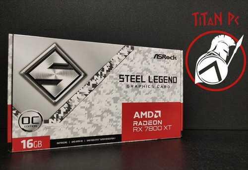 NEW Asrock RX 7800 XT Steel Legend OC 16gb / Обмен