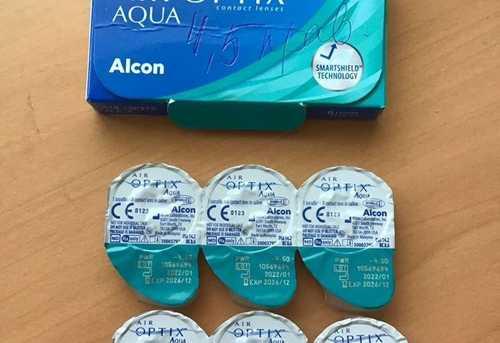 Линзы контактные alcon air optix, -4,50