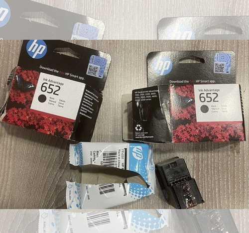 Картриджи HP 47 Black, HP 652 Black и Color (новые