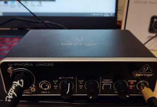 Звуковая карта behringer umc22