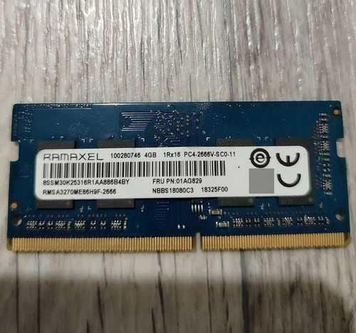 Оперативная память для ноутбука ddr4 4gb