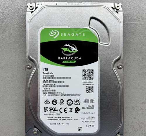 Жесткий диск Seagate Barracuda ST1000DM010 1Тб