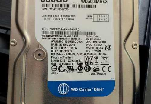 Жесткий диск WD blue 500GB