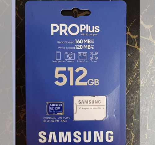 Карта памяти microSD Samsung 512 GB Pro Plus