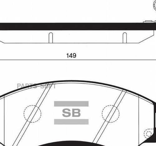 Sangsin brake SP1115 Колодки торм.пер