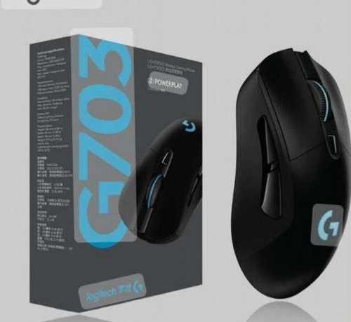 Мышь беспроводная Logitech Gaming G703 черный