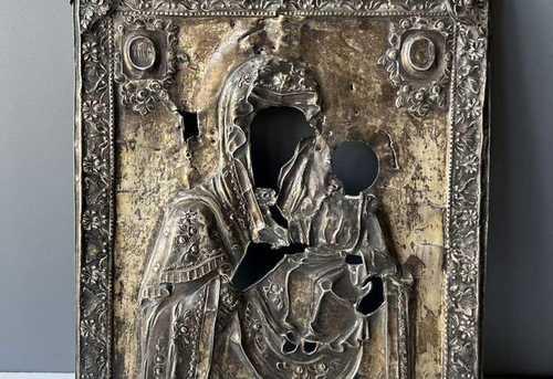 Серебряный оклад, Богородица, 19 век. 84проба