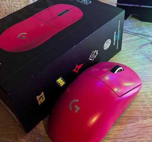 Игровая мышь logitech g pro x superlight pink