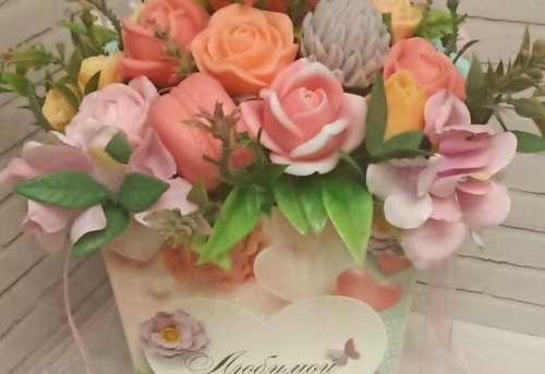 Букет цветов из мыла Подарок маме
