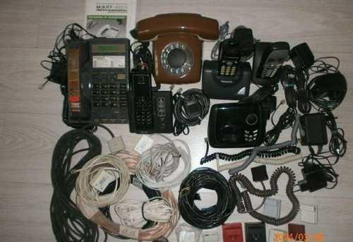 Телефоны домашние,розетки,вилки,провода