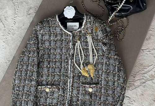 Пиджак жакет женский твидовый chanel
