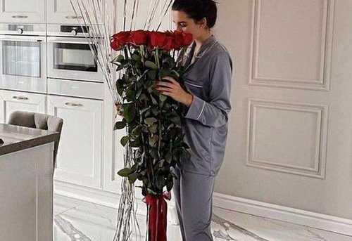 Розы гиганты от 1 до 1,5метров,букет цветов