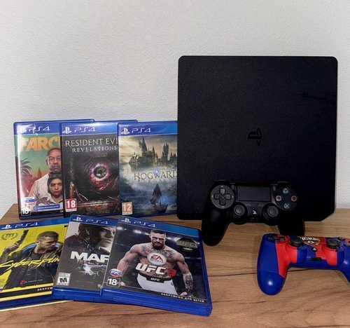 Sony playstation 4 slim с играми