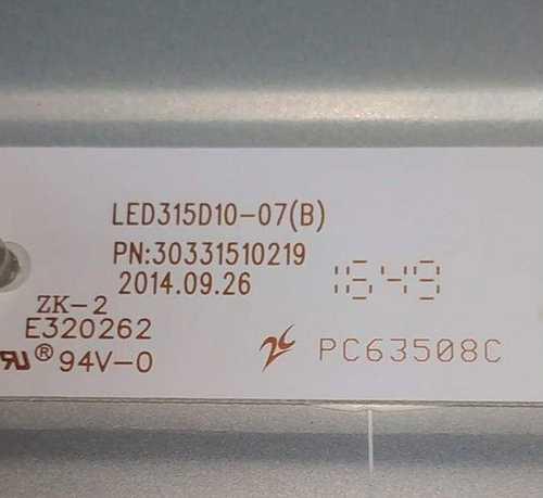 Telefunken TF-LED32S52T2S. лед LED315D10-07(B)