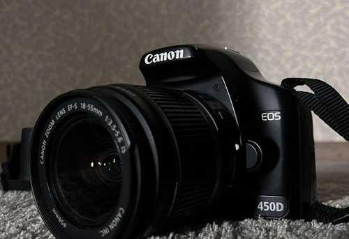 Зеркальный фотоаппарат canon EOS 450d
