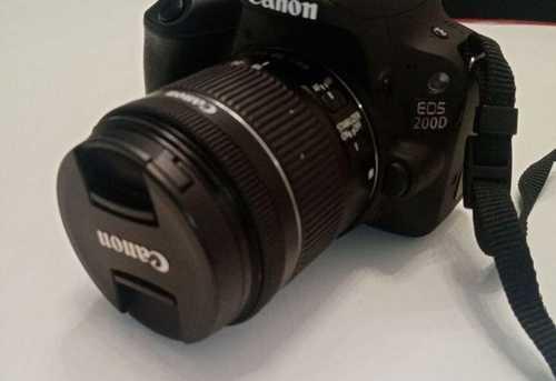 Зеркальный фотоаппарат canon eos 200D