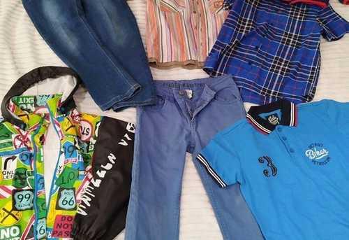 Пакет одежды на мальчика 122,128 джинсы,ветровка
