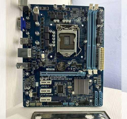 Материнская плата gigabyte ga-h61m-s2-b3 1155