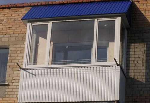 Крыша из профнастила для балконов