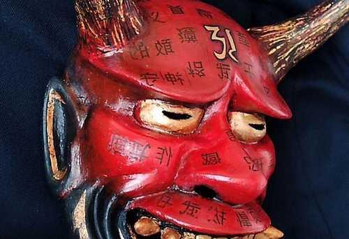 Японская маска демона Хання Они