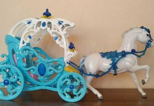 Игрушка Карета и лошадь для принцессы 55 см