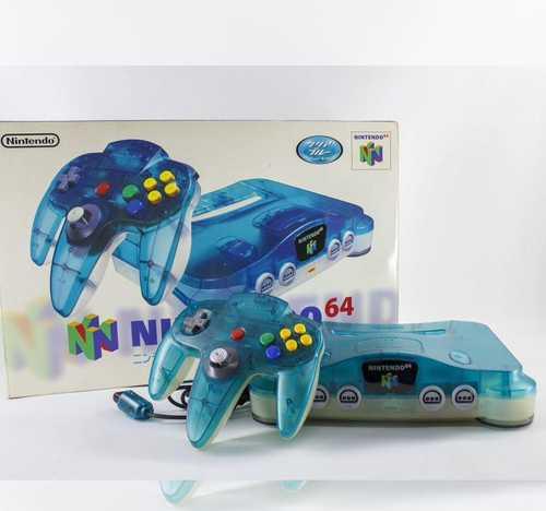 Nintendo N64 Clear Blue