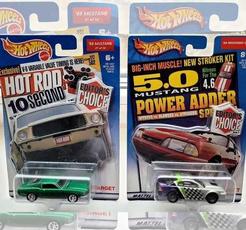 Hot Wheels Editor's Choice '68 Mustang,'99 Mustang