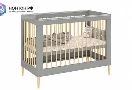 Кроватка детская Polini kids Simple 360 серый / на