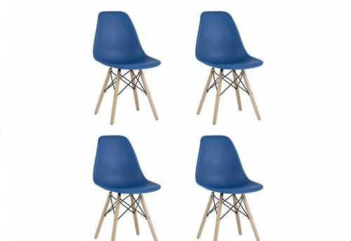 Комплект стул пластиковый синий Style DSW 4 шт