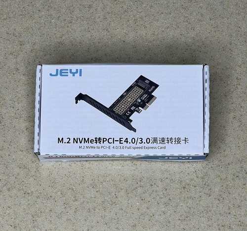 Адаптер карьа расширения jeyi m.2 nvme pci-e4.0