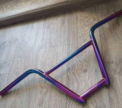 BMX руль 4pc с подъемом 9.5" Oil Slick