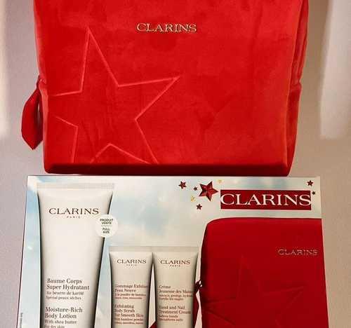 Clarins набор: 3 единицы большая косметичка