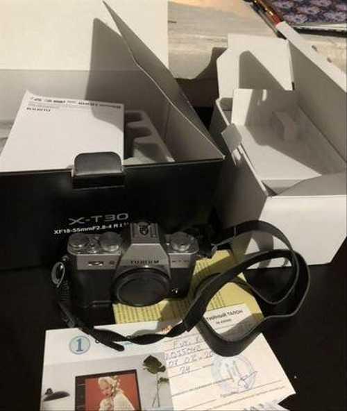 Fujifilm X-T30 kit 18-55 в идельном состоянии