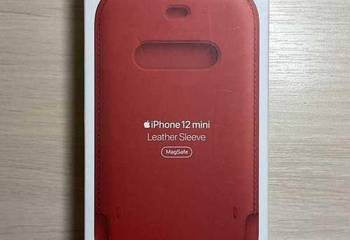 Чехол Apple Leather Sleeve iPhone 12 mini