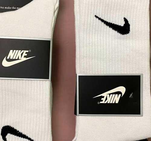 Носки Nike высокие белые