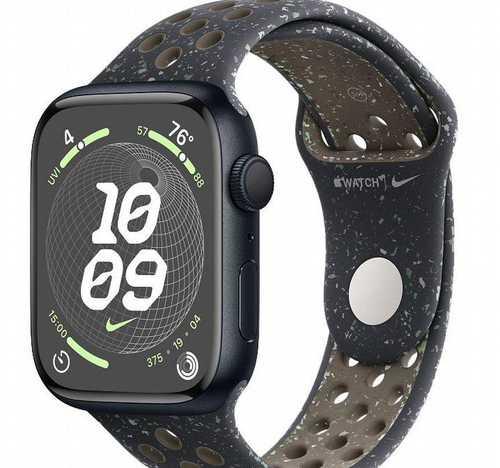 Apple Watch Series 9, 45 мм Midnight Nike Sport Ba