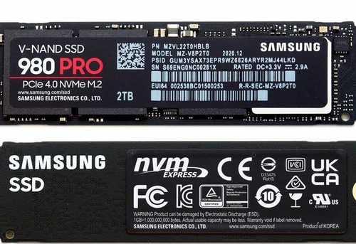 Samsung SSD M2 980 PRO 2tb