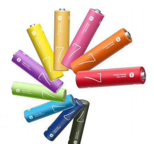 Батарейки щелочные Xiaomi AAA Rainbow Batteries