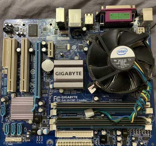 Материнская плата с процессором LGA775