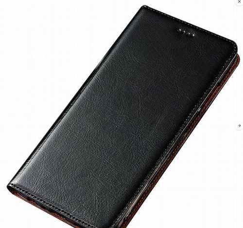 Чехол-книжка из натуральной кожи для Sony Xperia X