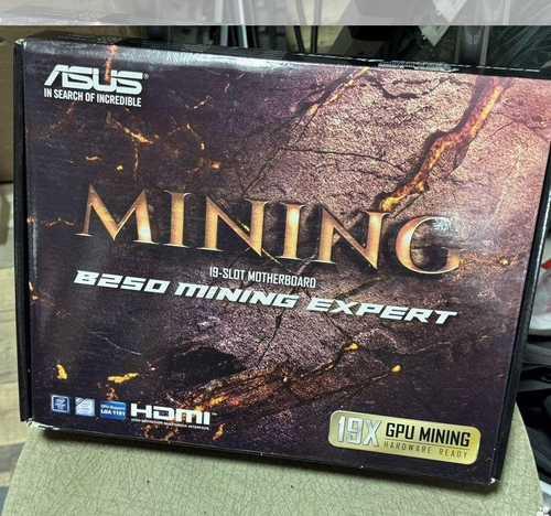 Asus B250 Mining Expert с Процессором